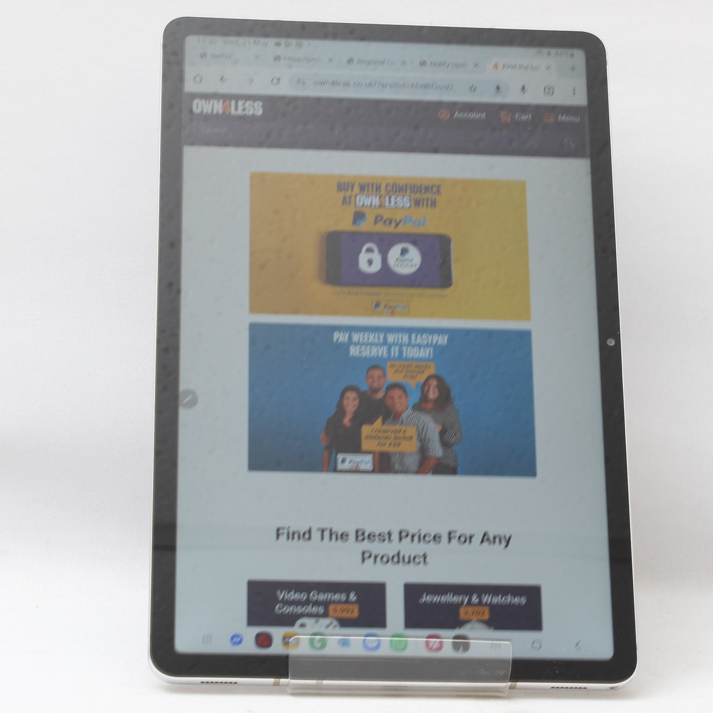 Pre-owned Samsung Galaxy Tab S7 11" 128GB Wi-Fi Cellular Android Tablet ...